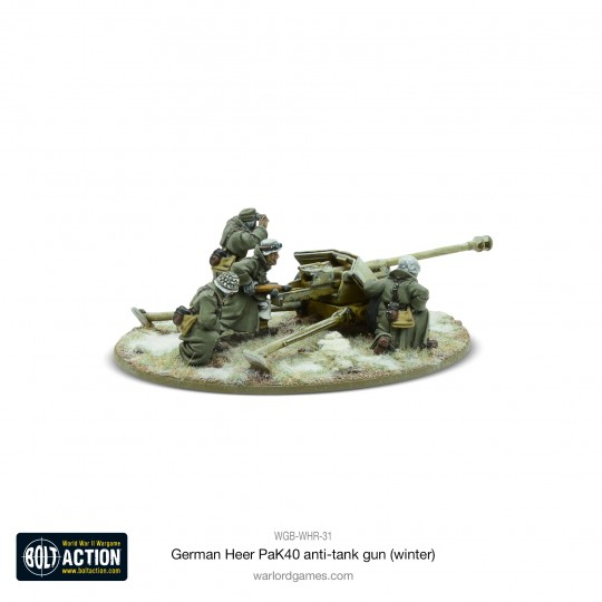 German Heer (winter) 75mm Pak 40 Anti Tank Gun