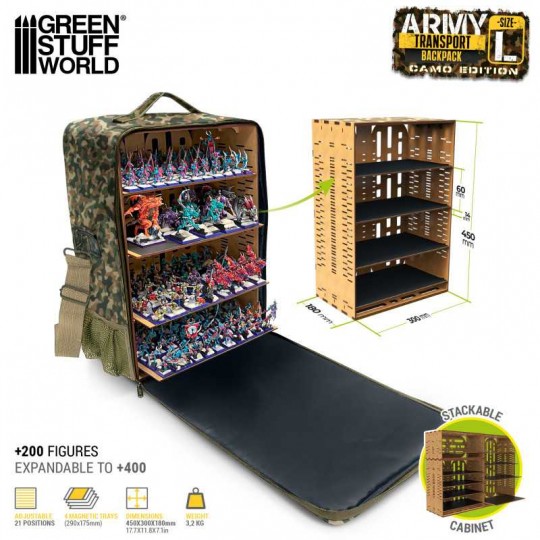 Army Transport Backpack L - Camouflage Edition