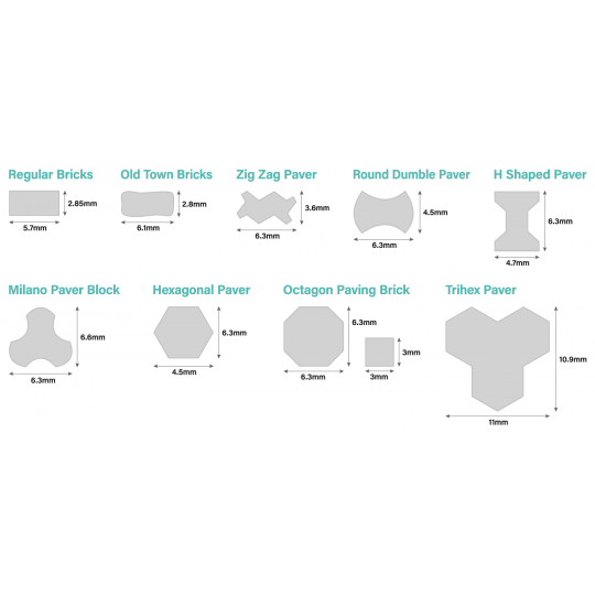 Acrylic molds - Milano Paver Block